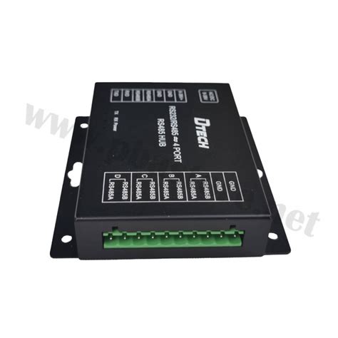 RS232 RS485 To 4 Way RS485 Industrial HUB DTECH DT IOT9024I