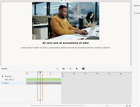Work With The Timeline In Adobe Captivate