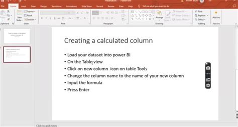 how to create a calculated column using power bi te quant formerly e