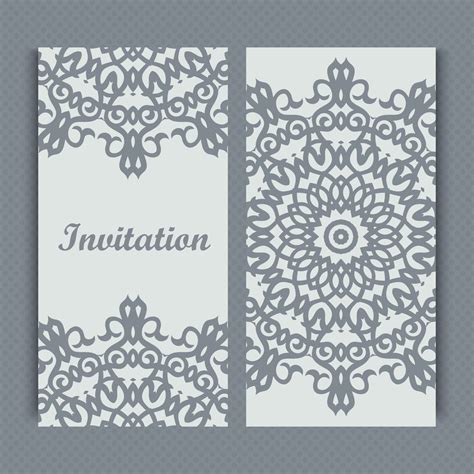 Mandala Invitation Card Design Floral Card Template Design 11376369 Vector Art At Vecteezy