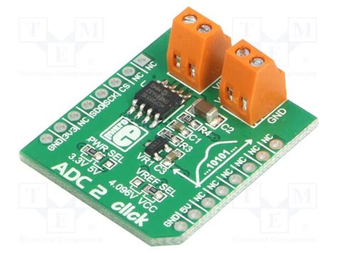 Adc 2 Click Mikroe Click Board Prototype Board Comp Mcp35513 A