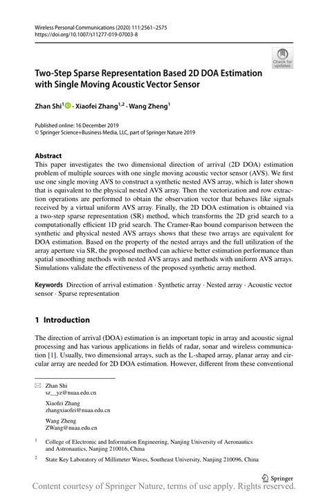 two step sparse representation based 2d doa estimation with single moving acoustic vector sensor