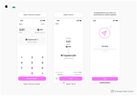 How To Send Tokens Using The Uniswap Wallet Uniswap Labs