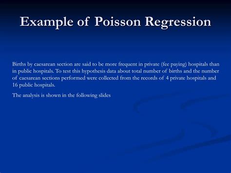 Ppt Ch13 Poisson Regression Analysis Powerpoint Presentation Free