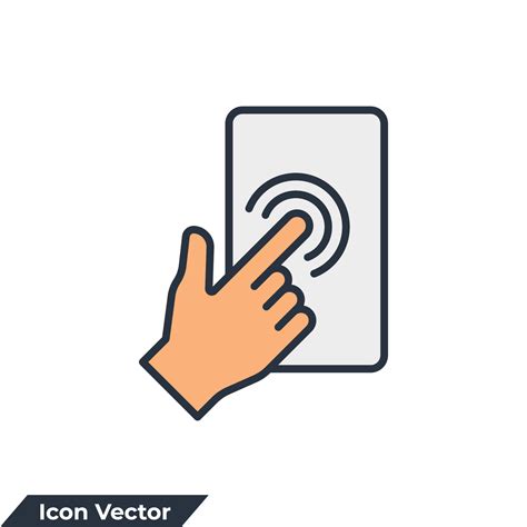 Application Icon Logo Vector Illustration Touch Screen Symbol Template For Graphic And Web
