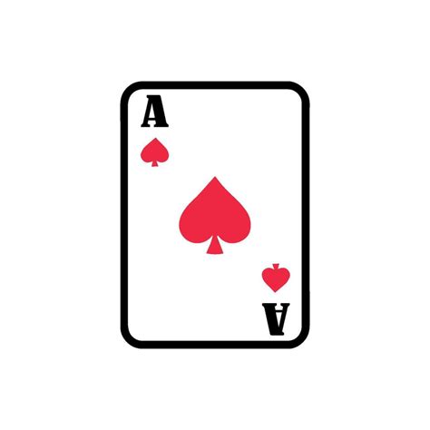 Simple Design Vectors Ace Of Spades Card 73507516 Vector Art At Vecteezy