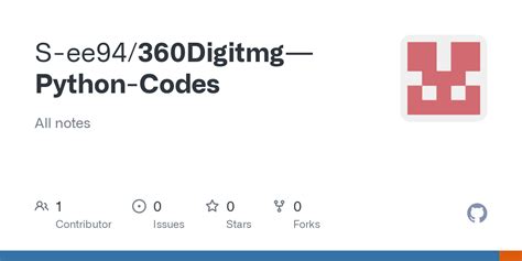 GitHub S Ee Digitmg Python Codes All Notes