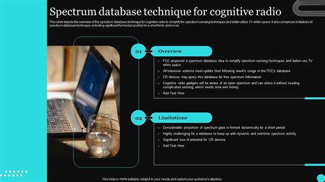 Spectrum Database Technique For Cognitive Radio Ppt Powerpoint Presentation File Layout Ppt Slide
