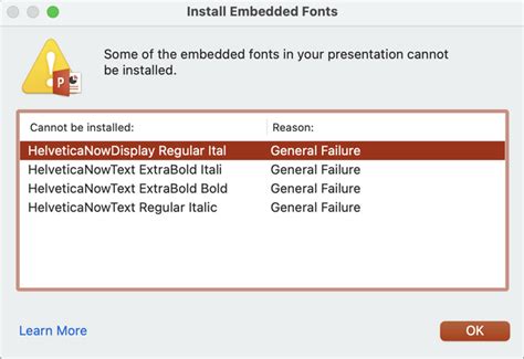 Font Issue Cant Install Embedded Fonts Rpowerpoint