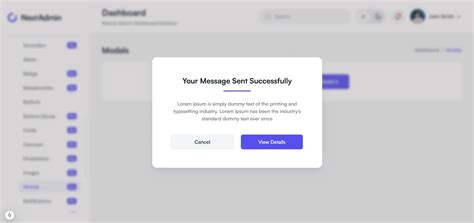 Modal Nextadmin Documentation