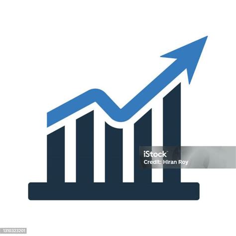 통계 비즈니스 성장 아이콘 흰색 배경에서 격리된 글리프 벡터입니다 경영자에 대한 스톡 벡터 아트 및 기타 이미지 경영자 그래프 금융 Istock