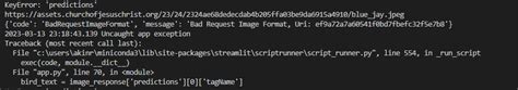 Error Uploading Image To Custom Studio Prediction Api Using Python