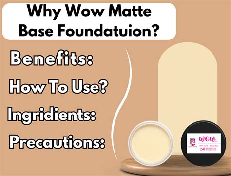 Wow Shades Matte Foundation Moose Base Foundation Makeup Wow Glams