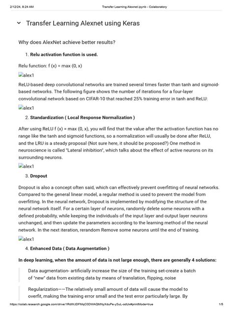 Transfer Learning Alexnet Ipynb Colaboratory Pdf Algorithms