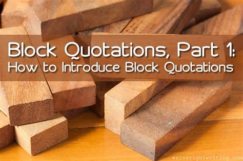 Block Quotations Part 1 How To Introduce Block Quotations