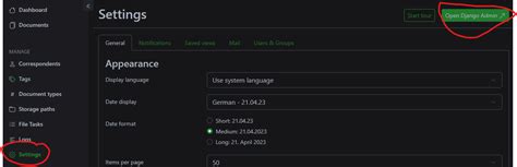 Bug No Admin Button On The Homepage · Issue 3143 · Paperless Ngx