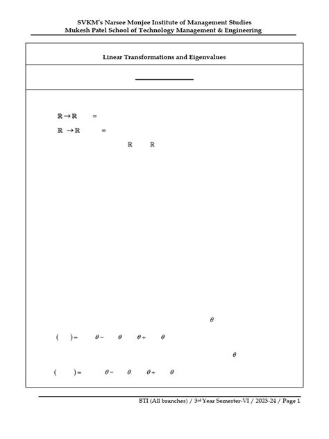 Unit 2 Doc2 Classwork Problems Pdf Eigenvalues And Eigenvectors