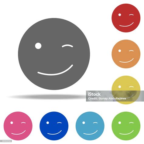스마일 아이콘입니다 멀티에서 웹의 요소 아이콘 색깔 정보 그래픽 모바일 응용 프로그램 웹 디자인 웹 사이트에 대 한 간단한 아이콘 벡터에 대한 스톡 벡터 아트 및 기타