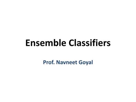 Ppt Ensemble Classifiers Powerpoint Presentation Free Download Id