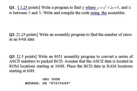 Solved Q1 125 Points Write A Program To Find Y Where Y