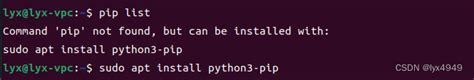 Linux安装python显示 软件包python没有可安装候选”没有可用的软件包 Python3 Pip但是它被其它的软件包引用了。 这