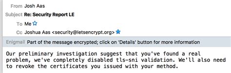 How I Exploited Acme Tls Sni 01 Issuing Lets Encrypt Ssl Certs For Any