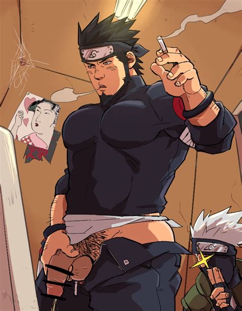Hatake Kakashi And Sarutobi Asuma Naruto Drawn By Chunluxtan
