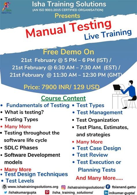 Best 12 Isha Training Solutions Is Starting A New Batch For “performance Testing Using Neoload