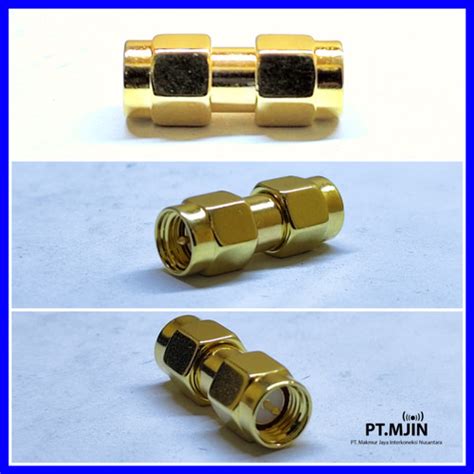 Jual Konektor Adapter Sma Male To Sma Male Gold Jakarta Barat Pt Mjin Tokopedia