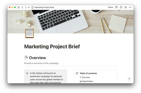 Creating A Clear Project Brief For Your Team