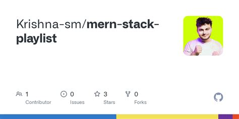 Github Krishna Smmern Stack Playlist