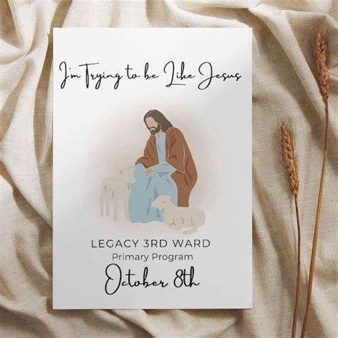 Lds Primary Program 2024 Cover Etsy