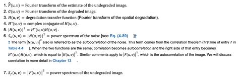 Parametric Wiener Filter A Implement A Blurring