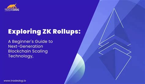 Exploring Zk Rollups A Beginners Guide To Next Generation Blockchain Scaling Technology