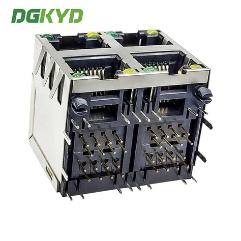 RJ Socket Multi Port Connector Stacked X Interface DGKYD DB A DY C