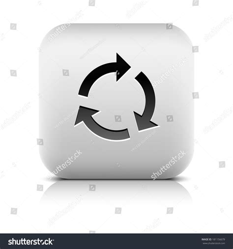 Black Arrow Icon Reset Loop Refresh Stock Vector Royalty Free Shutterstock