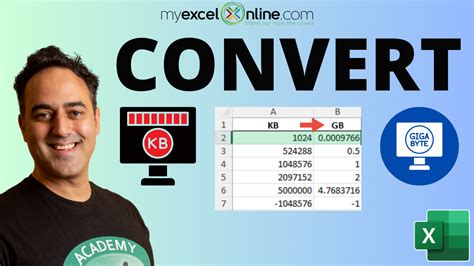 How To Convert Kb To Gb In Excel Myexcelonline