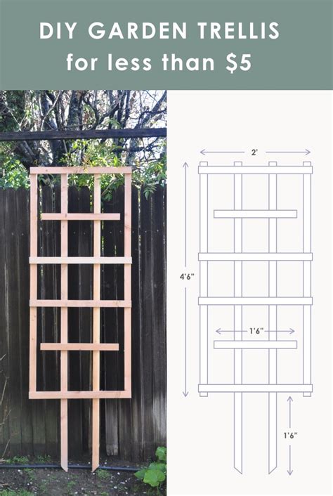 Easy DIY Trellis Tutorial For Your Garden For Less Than Hydrangea Treehouse Diy Garden