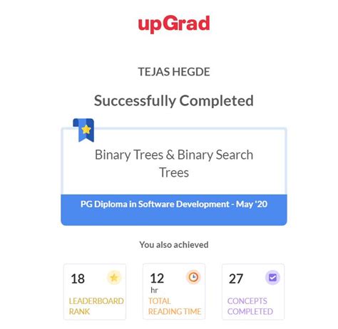 Tejas Hegde On Linkedin Upgrad Learning
