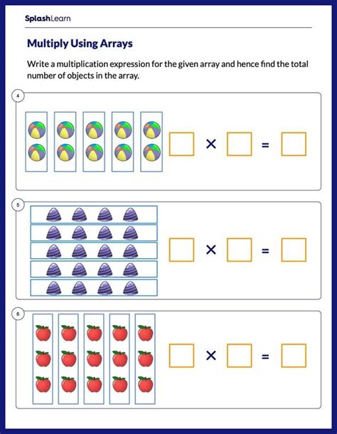 Year 3 Maths Multiplication With Arrays Worksheets Free Printable