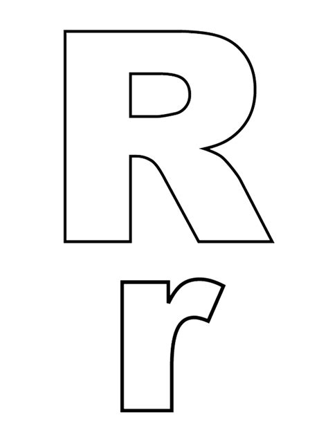 Lower Case Letter R Clipart