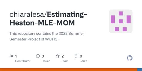 Estimating Heston Mle Momestimating Option Prices With Hestons Stochastic Volatility Modelpdf
