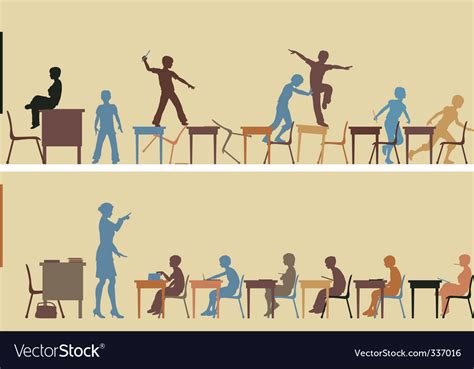 Classroom Royalty Free Vector Image Vectorstock