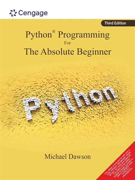 Python Programming For The Absolute Beginner 3rd Edition Uk
