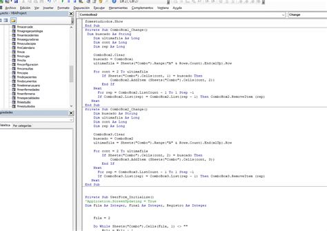 Tres Combobox Dependientes Macros Y Programación Vba Ayuda Excel