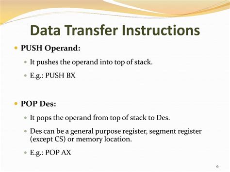 PPT Instruction Set Of 8086 PowerPoint Presentation Free Download ID 4839974