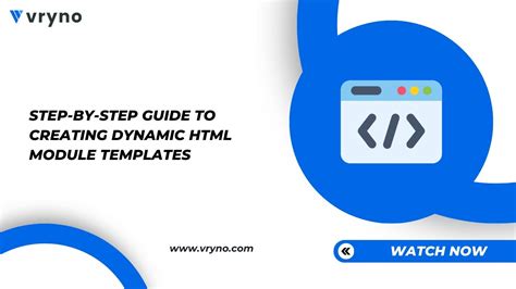Step By Step Guide To Creating Dynamic Html Module Templates Youtube