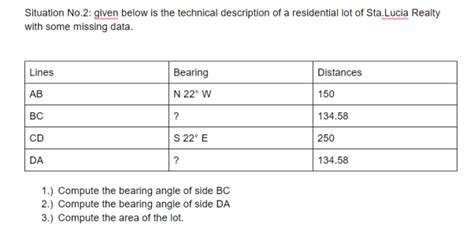 Solved Situation No2 Given Below Is The Technical