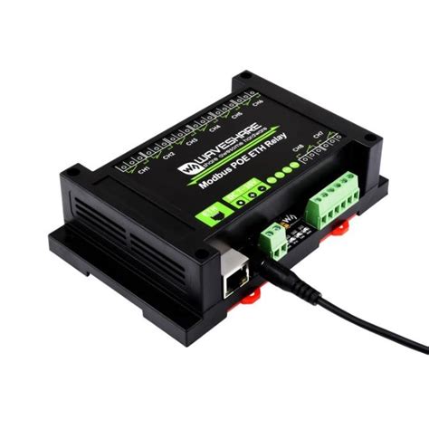 8 Ch Ethernet Relay Module Modbus Rtumodbus Tcp Protocol Poe Port C