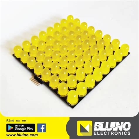 Jual Module LED Dot Matrix MAX7219 LED 10mm Besar Big Tanpa 64 LED Kab Bekasi Bluino